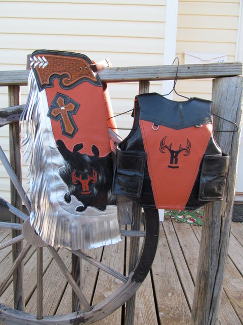 Mutton Bustin Chaps&Vest,Youth Riding Vest, Mutton Bustin Vest